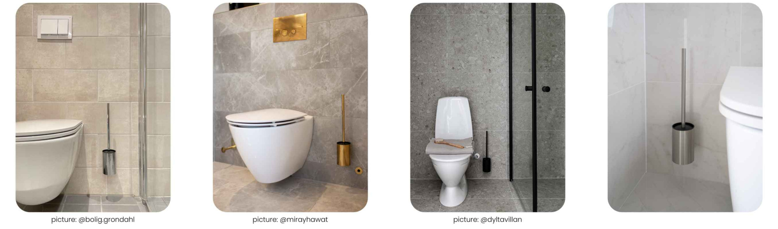 Monteringshöjd, handdukskrok, toarullehållare & toaborste?