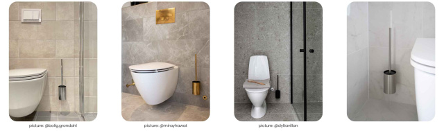 Monteringshöjd, handdukskrok, toarullehållare & toaborste?