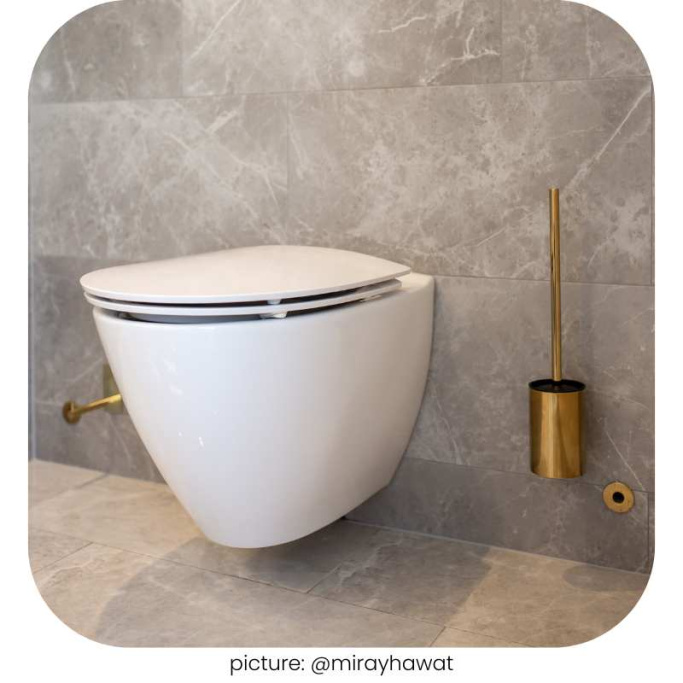 Monteringshöjd, handdukskrok, toarullehållare & toaborste?